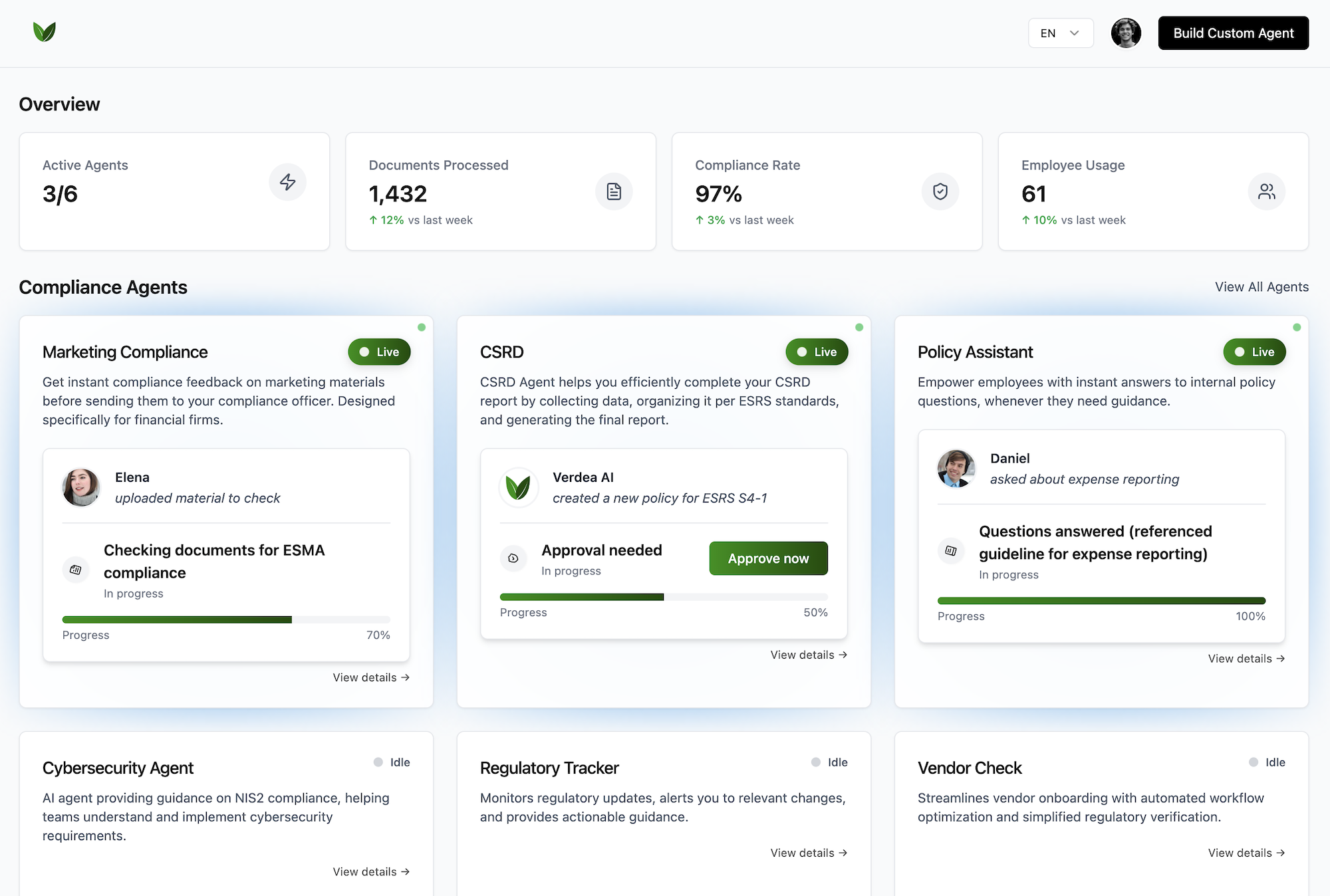 Verdea - AI RegTech Compliance Platform